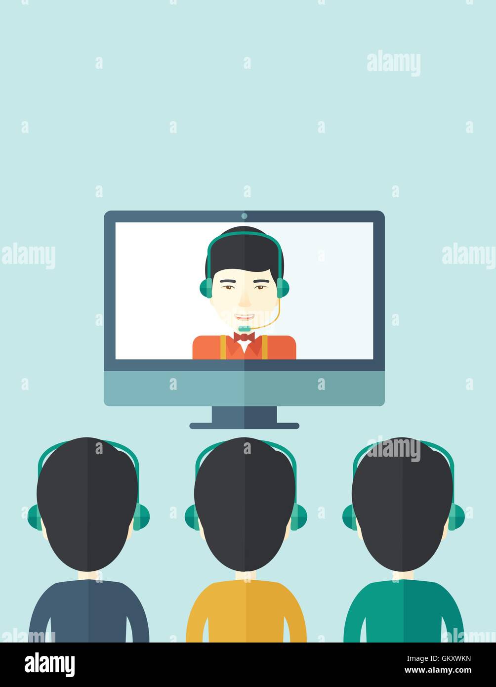 Multicultural business team discussion Stock Vector Images - Alamy