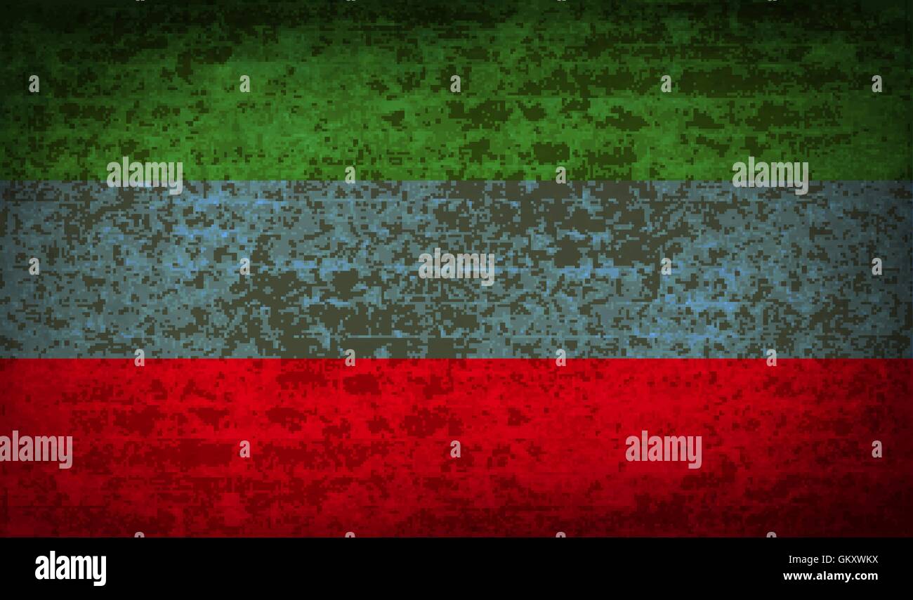 Flags Dagestan with dirty paper texture. Vector Stock Vector Image ...