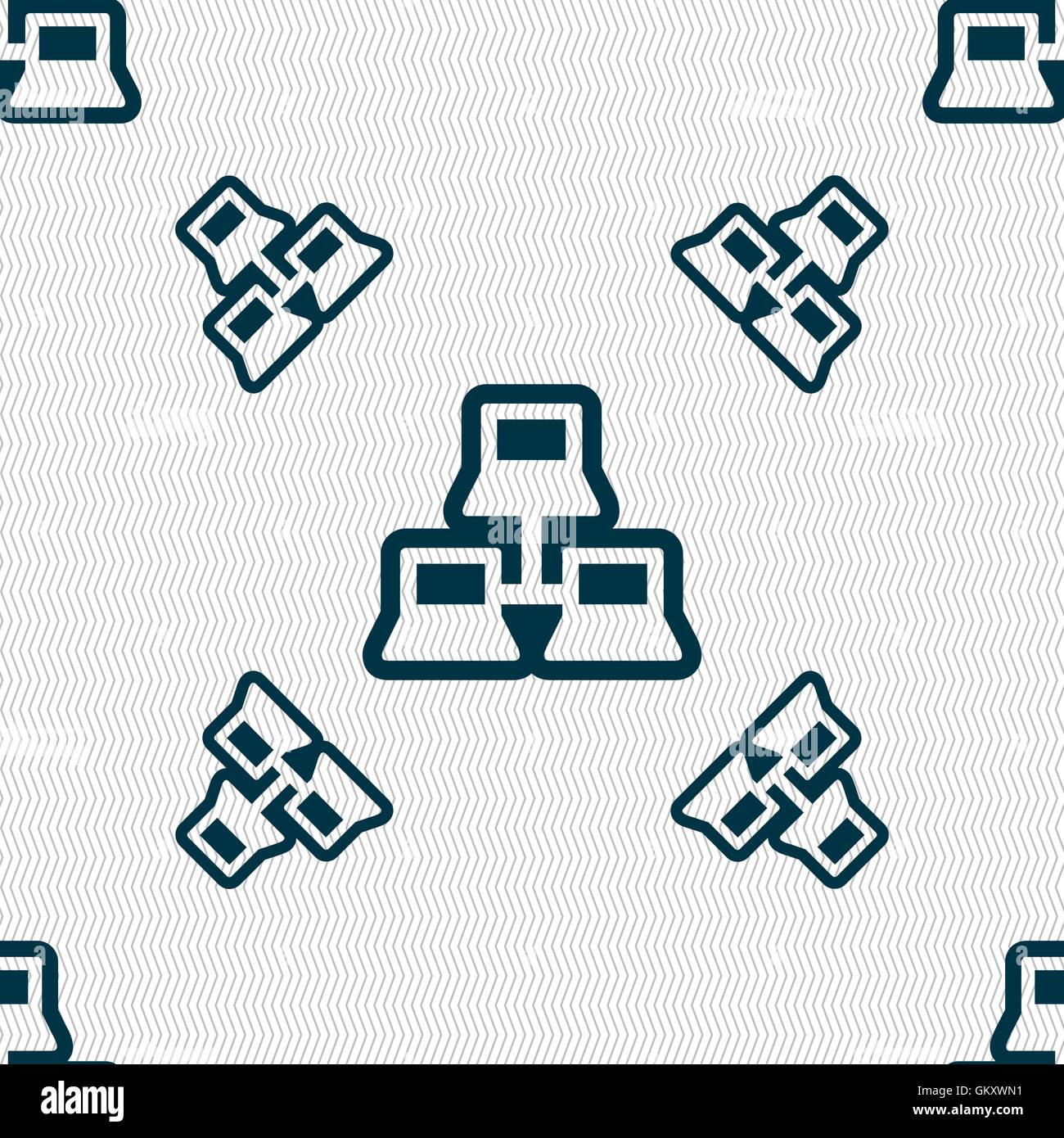 local area network icon sign. Seamless pattern with geometric texture. Vector Stock Vector Image ...