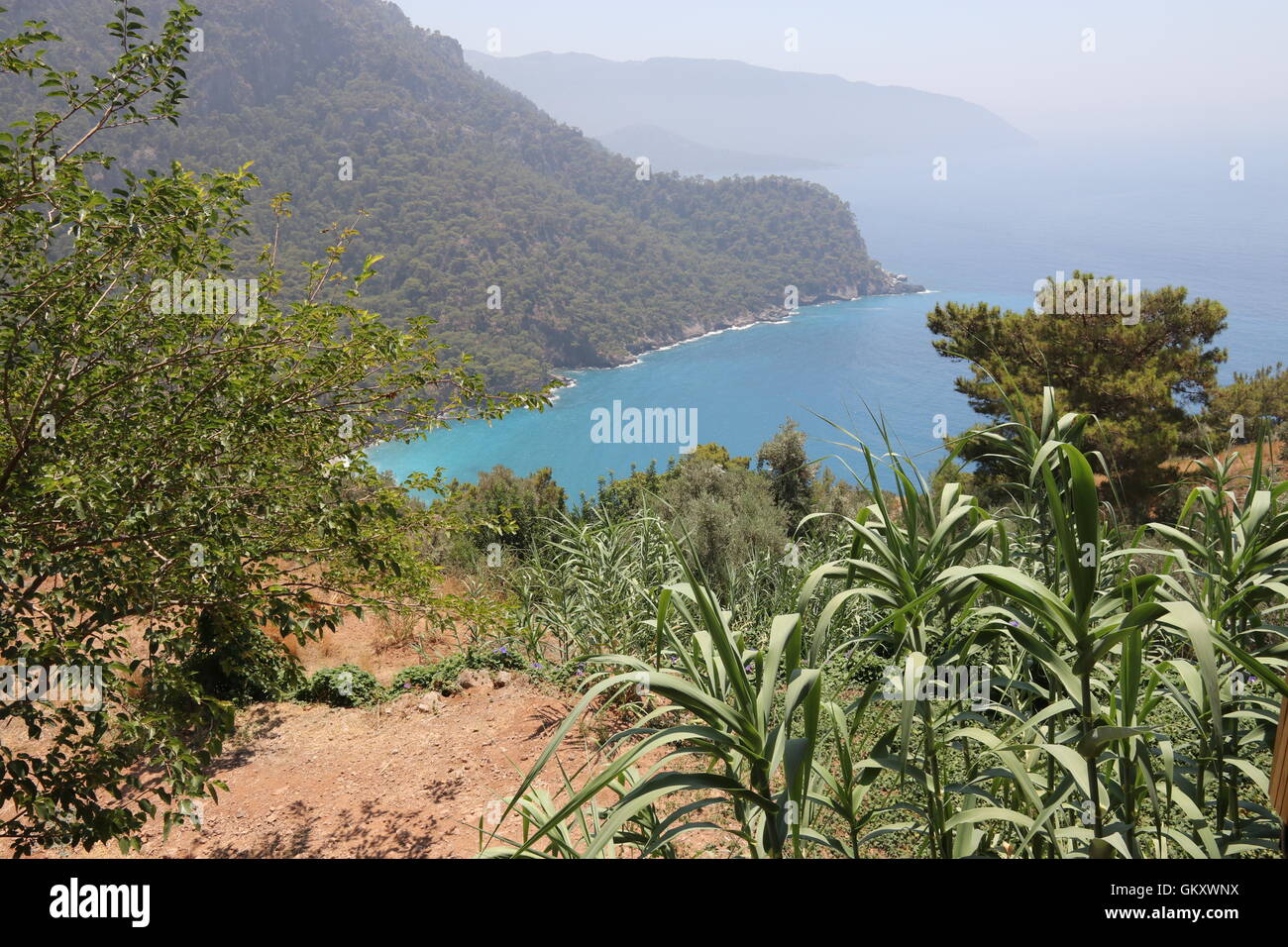 A view of a beautiful scenic bay at Kabak in Turkey Stock Photo - Alamy
