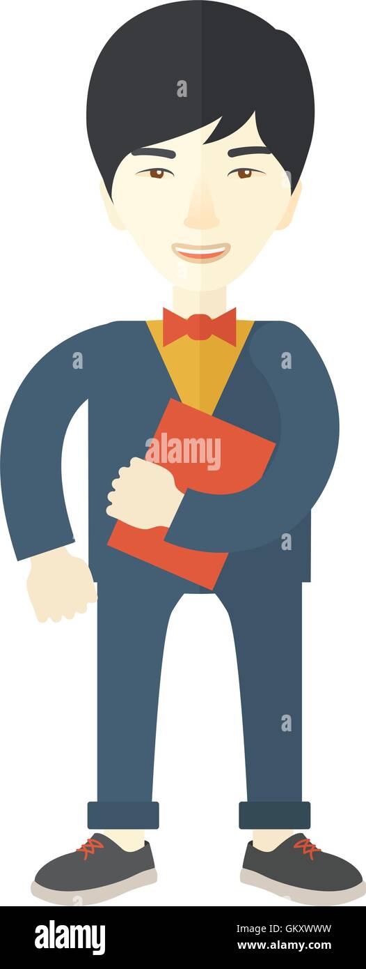 Man holding book under his arm Stock Vector Image & Art - Alamy