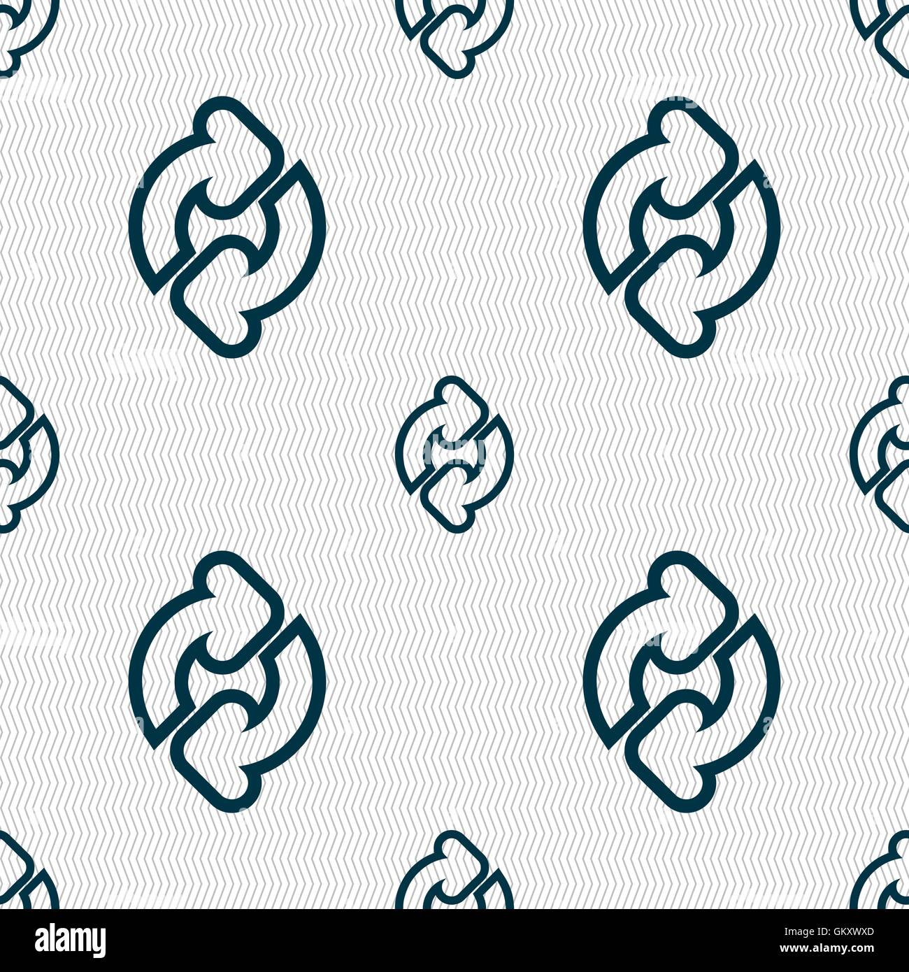 Refresh icon sign. Seamless pattern with geometric texture. Vector Stock Vector Image & Art - Alamy