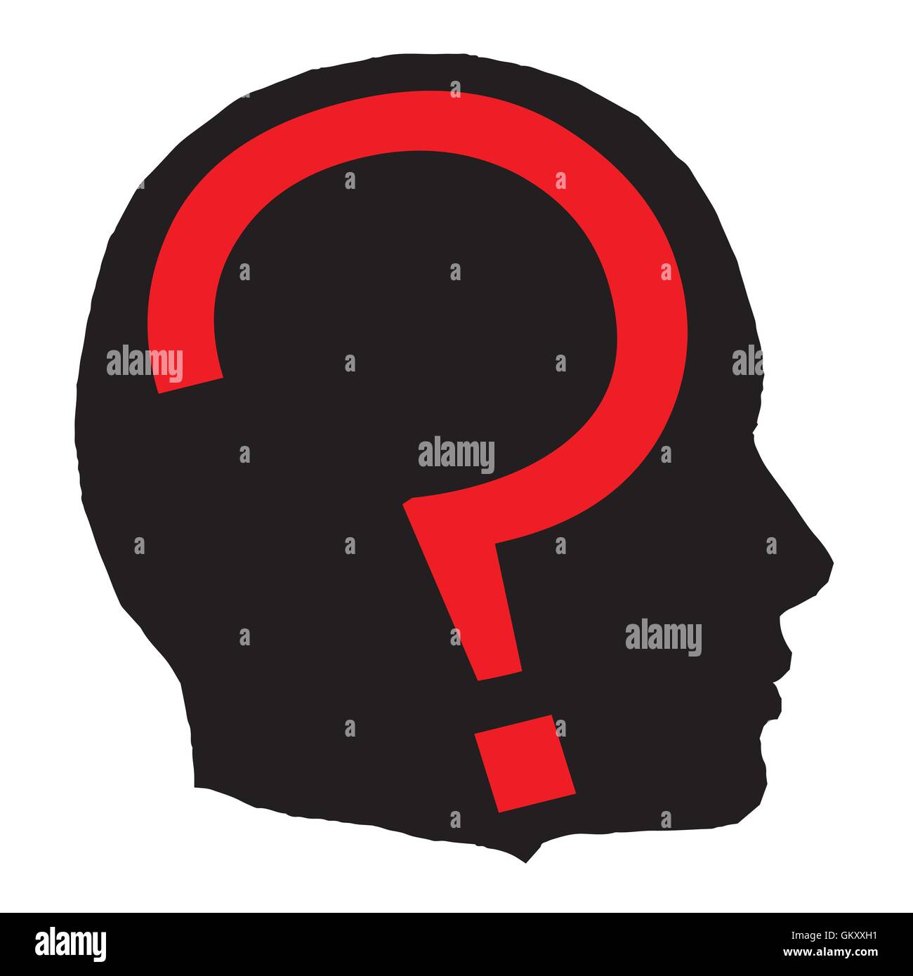 Question contemplation Stock Vector Images - Alamy