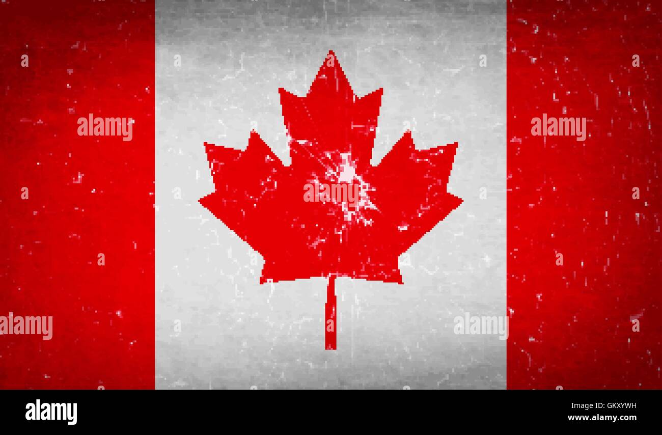 Flags Canada with broken glass texture. Vector Stock Vector Image & Art ...