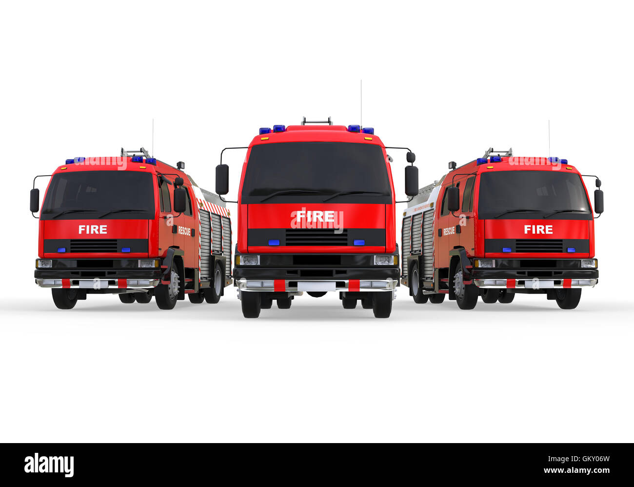 3D render image representing emergency services / Emergency services ...