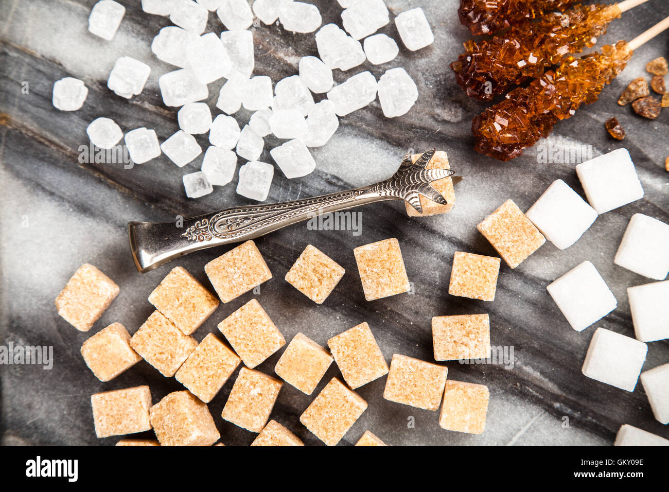 DIfferent types of sugar Stock Photo - Alamy