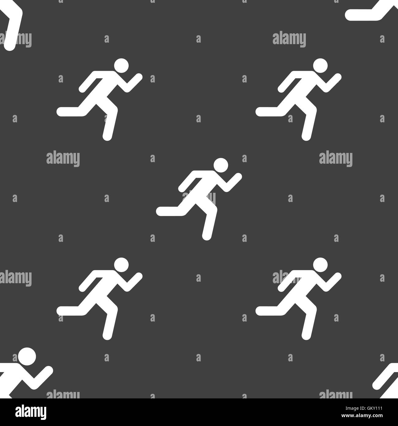 Running man pictogram hi-res stock photography and images - Alamy