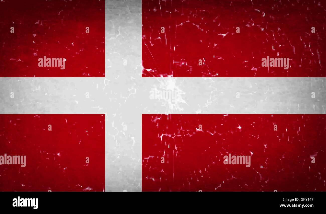 Flags Denmark with broken glass texture. Vector Stock Vector Image ...