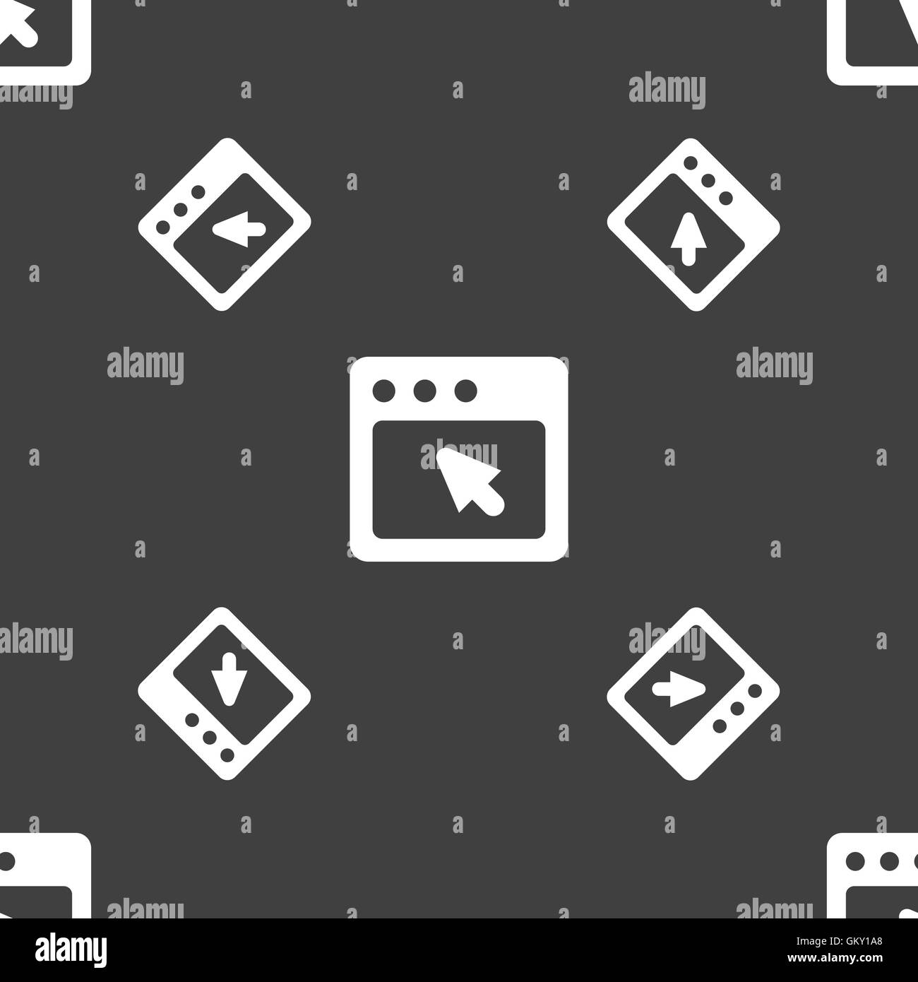 the dialog box icon sign. Seamless pattern on a gray background. Vector ...