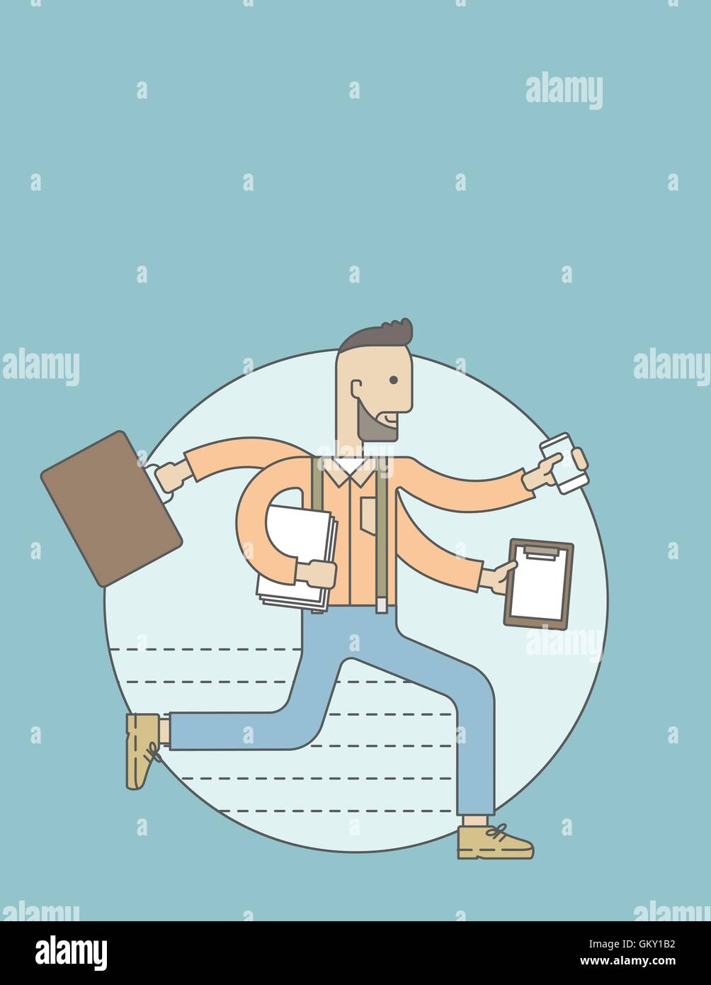 Time management work multitasking Stock Vector Images - Alamy
