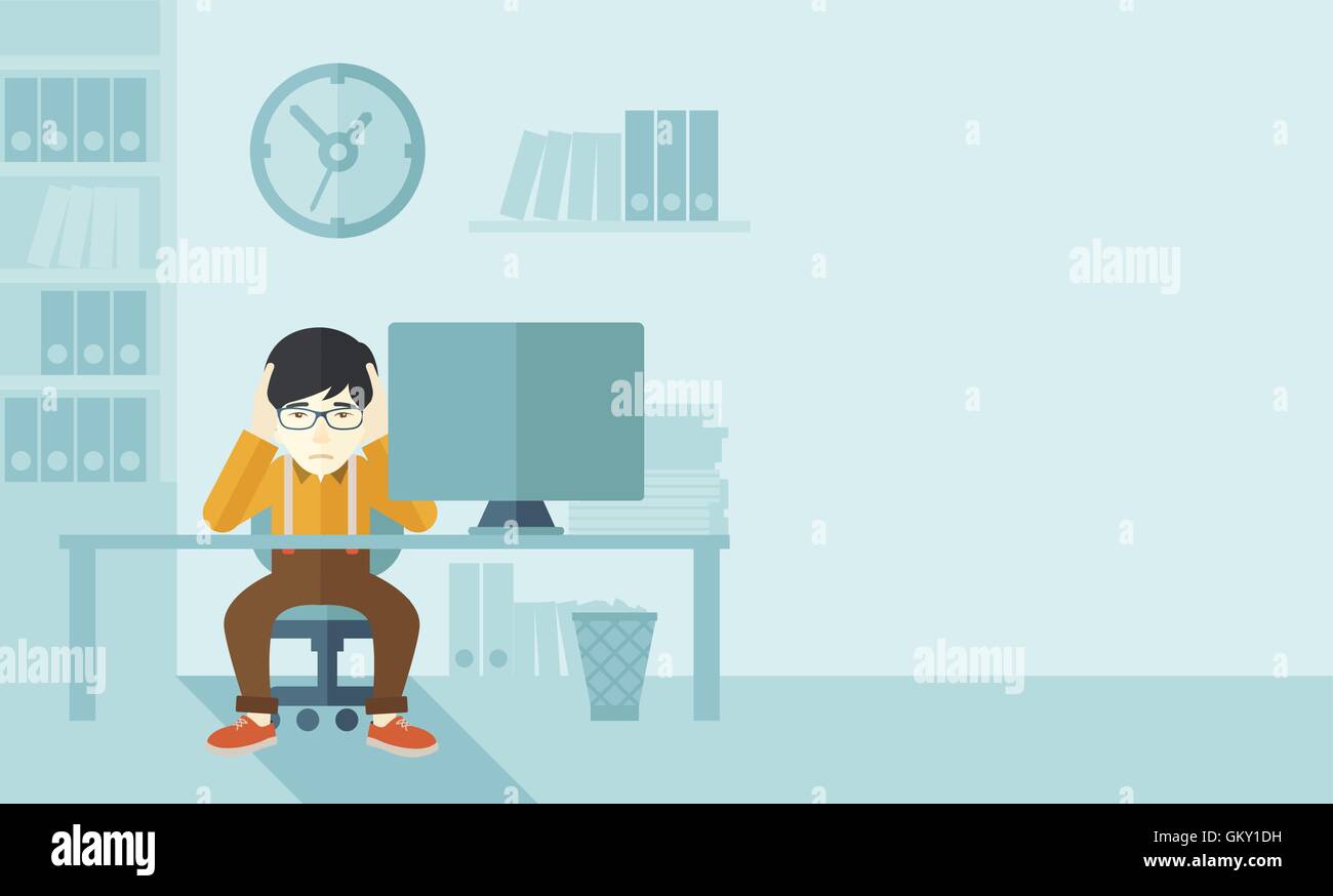 Overworked pain Stock Vector Images - Alamy