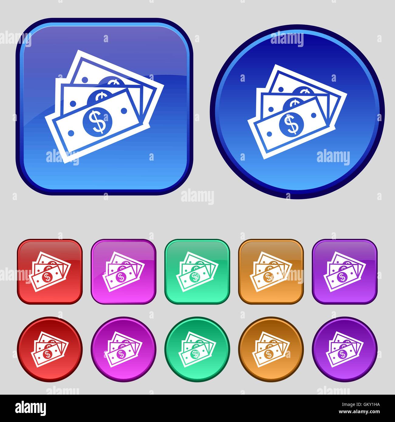 Vintage american money Stock Vector Images - Alamy