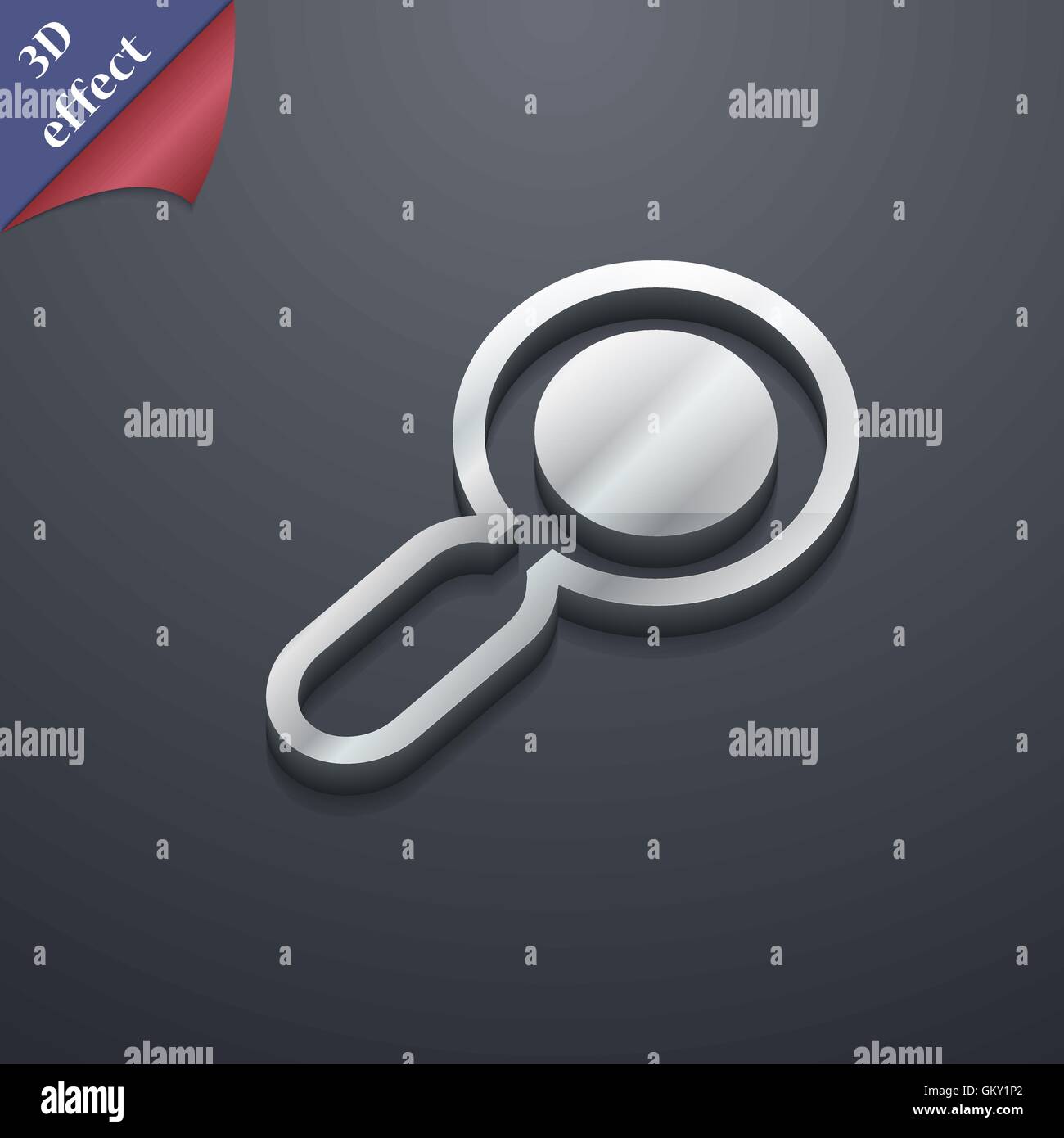 3d magnifying glass in Stock Vector Images - Alamy