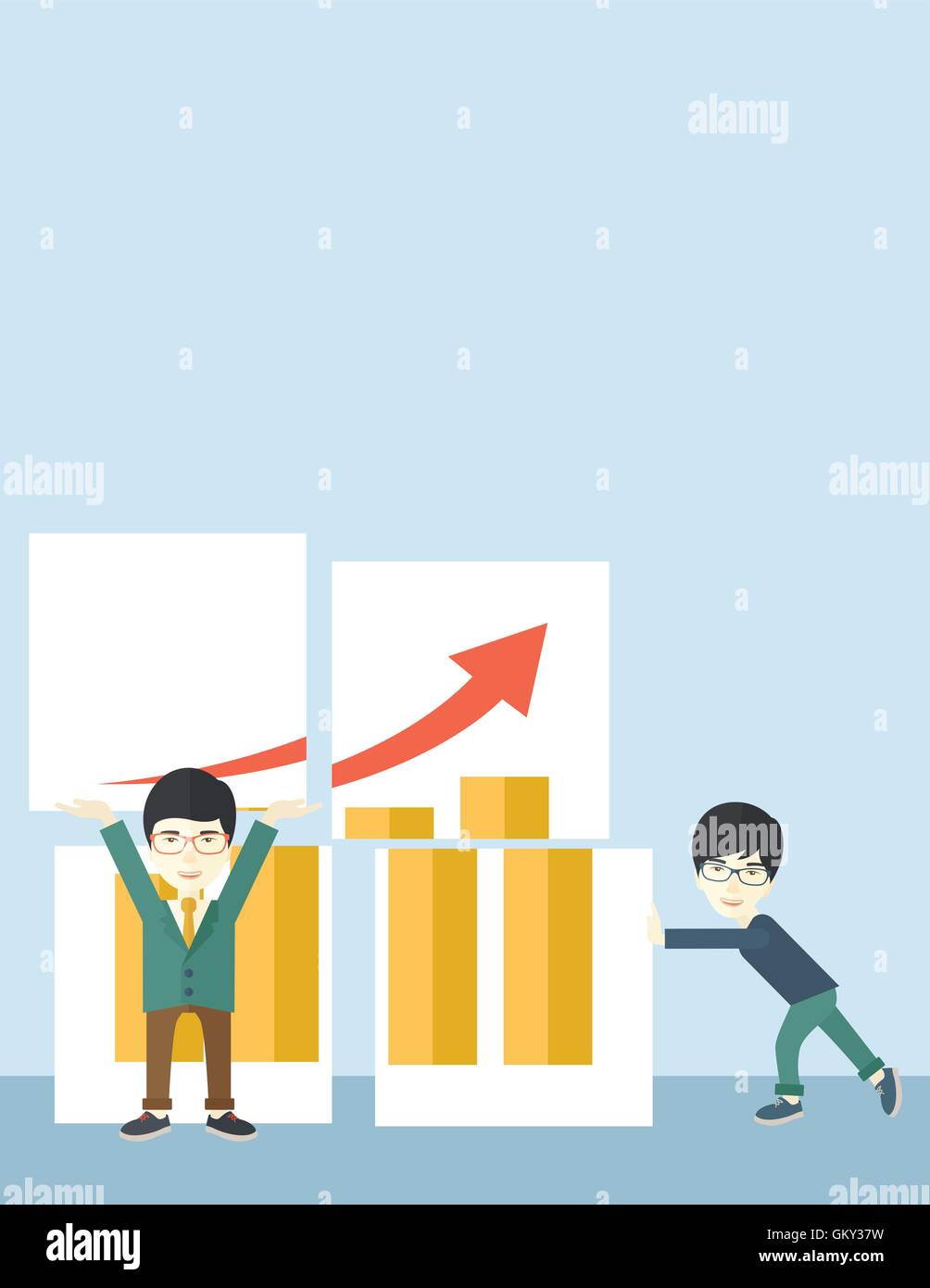 Two successful chinese guys Stock Vector Image & Art - Alamy
