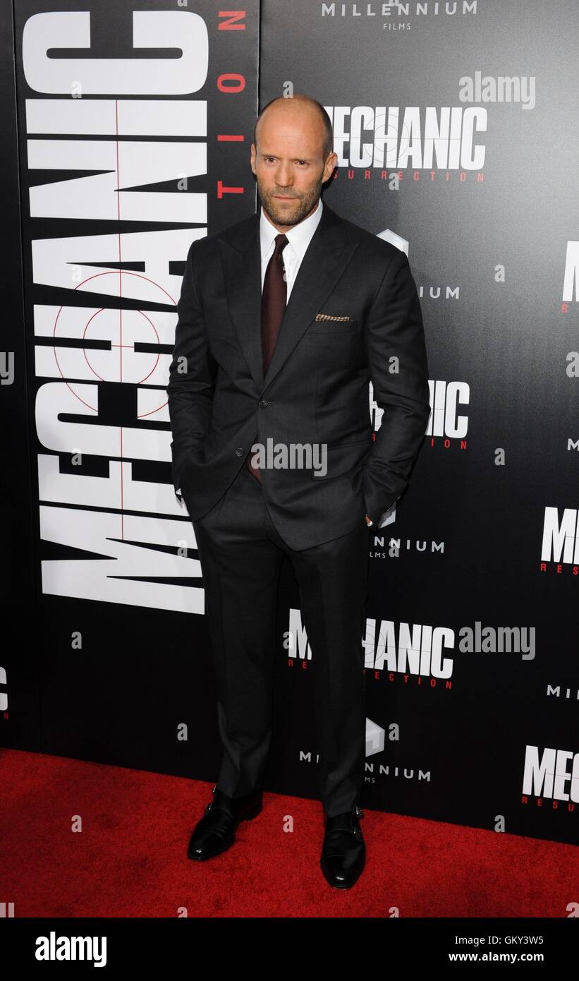 Hollywood, CA. 22nd Aug, 2016. Jason Statham at arrivals for MECHANIC ...