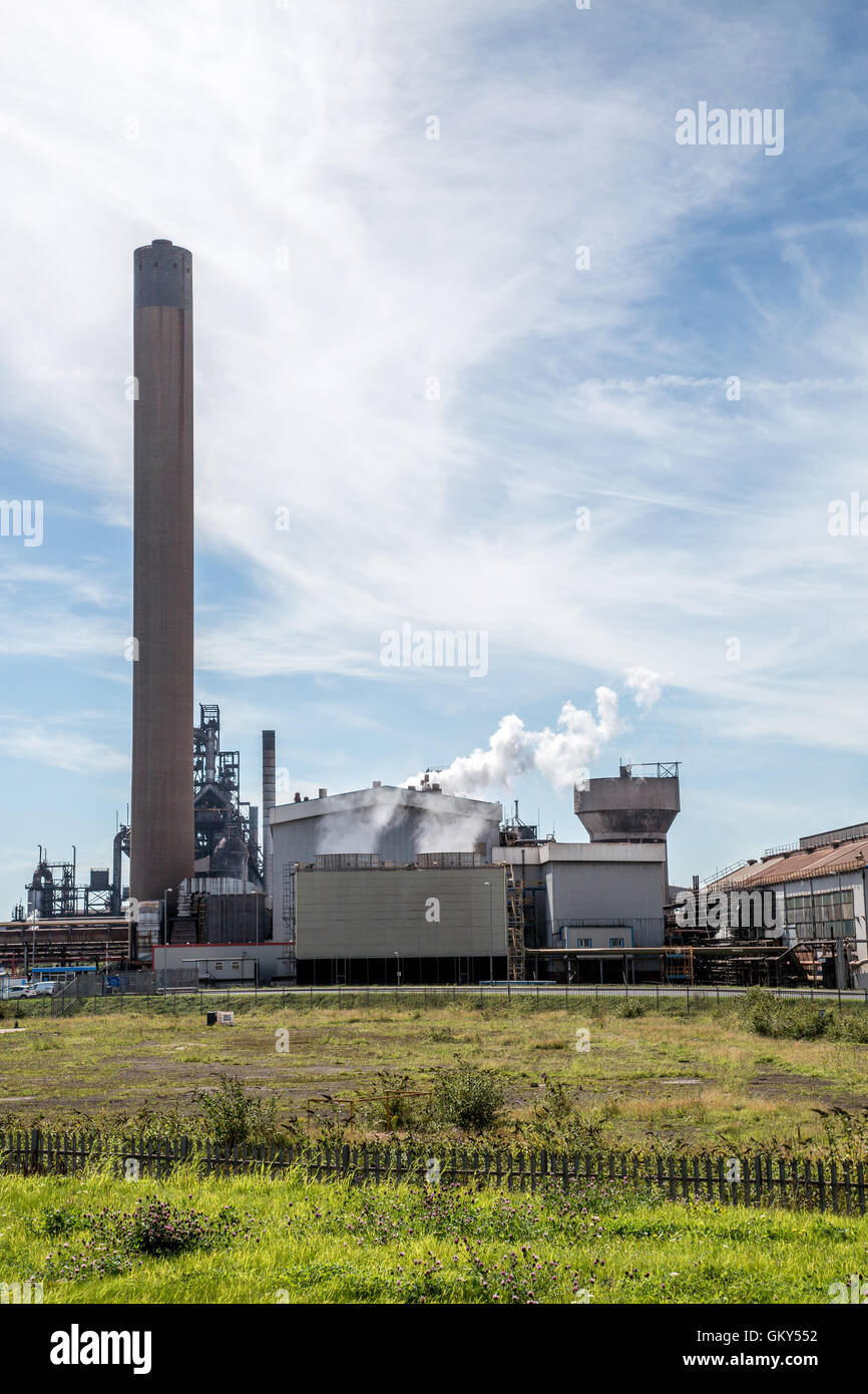 Blast furnaces corus steelworks port hi-res stock photography and ...