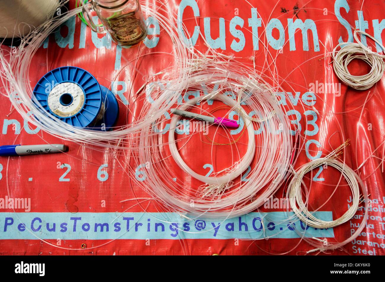 Los Angeles, California, USA. 23rd Aug, 2016. A workbench at Guadalupe ...