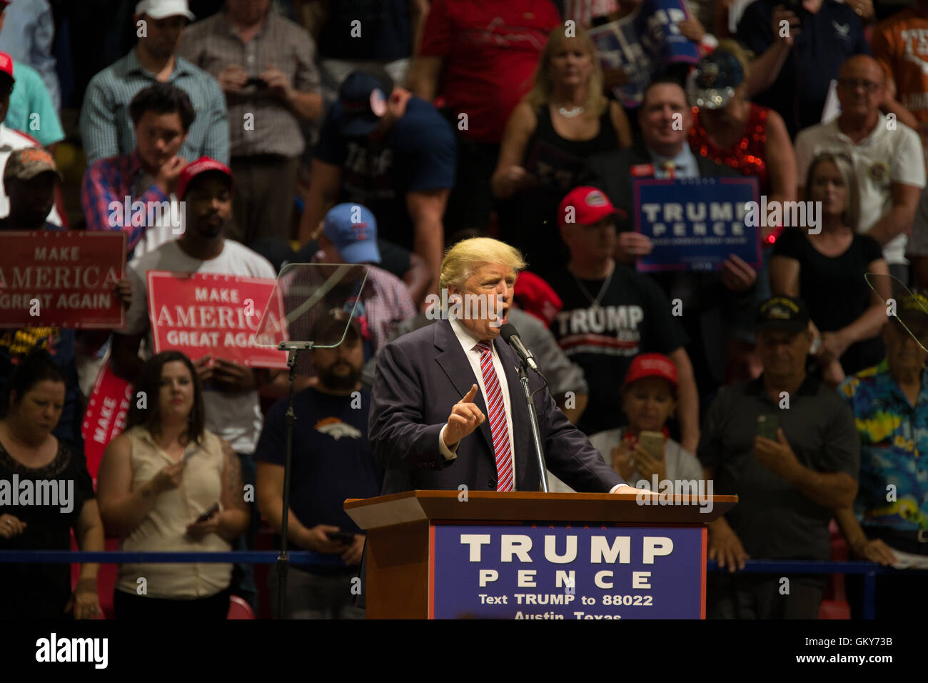Austin, Texas, USA. 23rd Aug, 2016. Republican presidential nominee ...