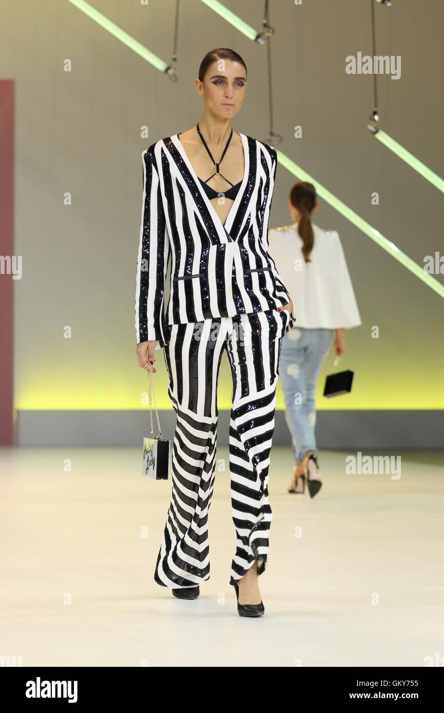 Sydney, Australia. 23 August 2016. Models showcase designs by Sass ...
