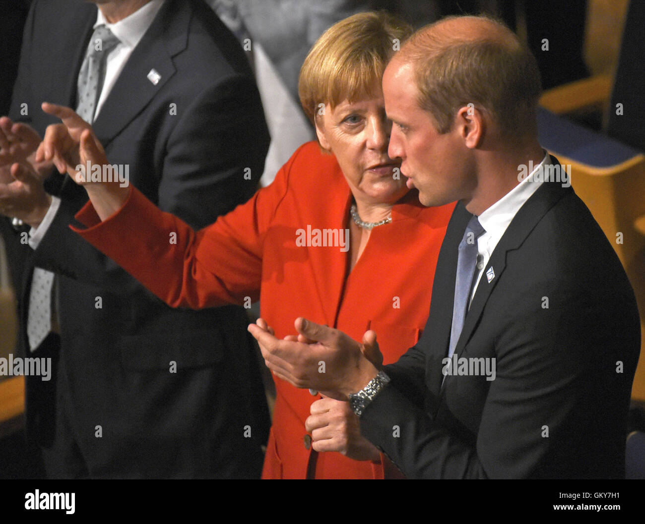Duesseldorf, Germany. 23rd Aug, 2016. German Chancellor Angela Merkel ...
