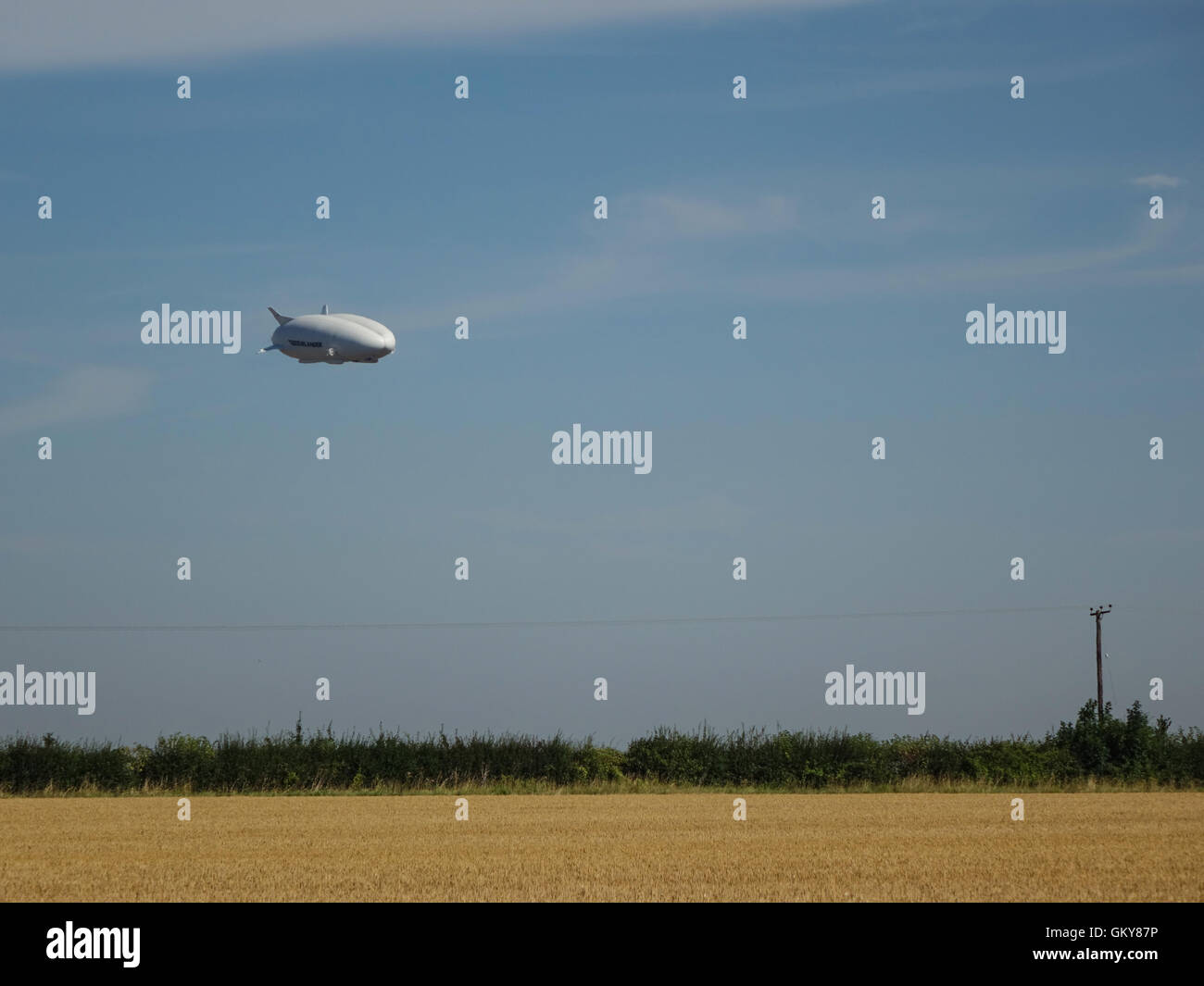 Bedfordshire, UK. 24th August, 2016, The Hybrid Air Vehicles (HAV ...