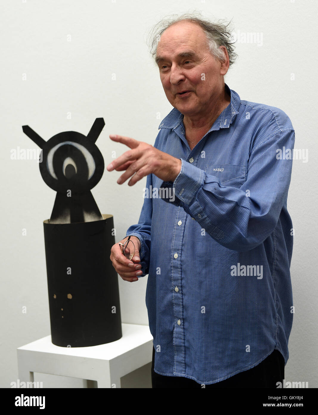 Duesseldorf, Germany. 24th Aug, 2016. Artist Harald Naegeli, who was widely known as 'the ...