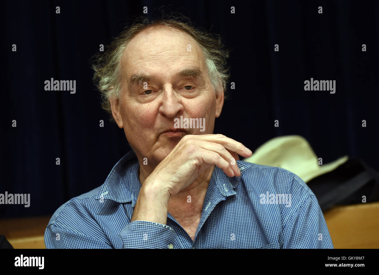 Duesseldorf, Germany. 24th Aug, 2016. Artist Harald Naegeli, who was ...