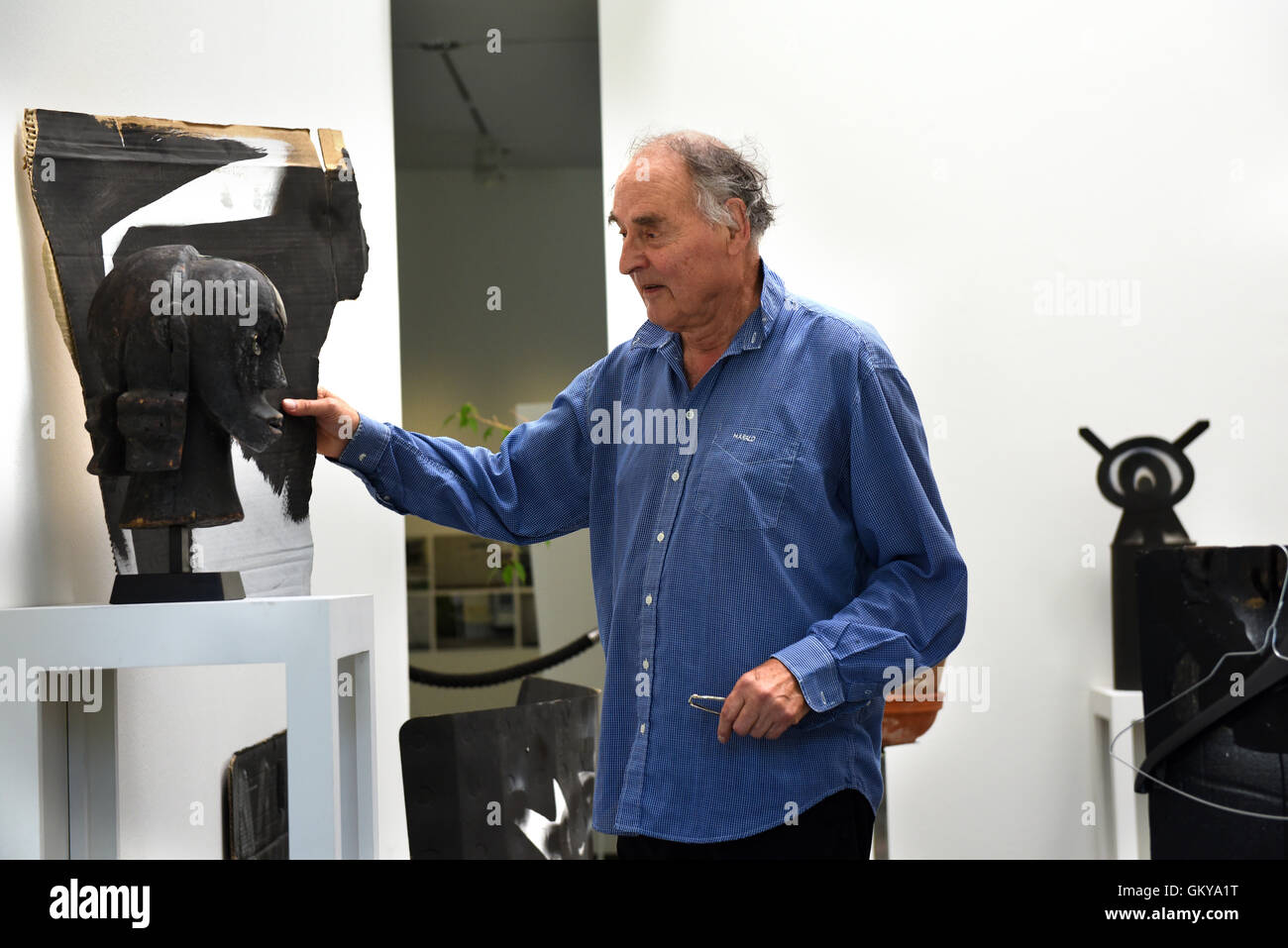 Duesseldorf, Germany. 24th Aug, 2016. The artist Harald Naegeli, who ...