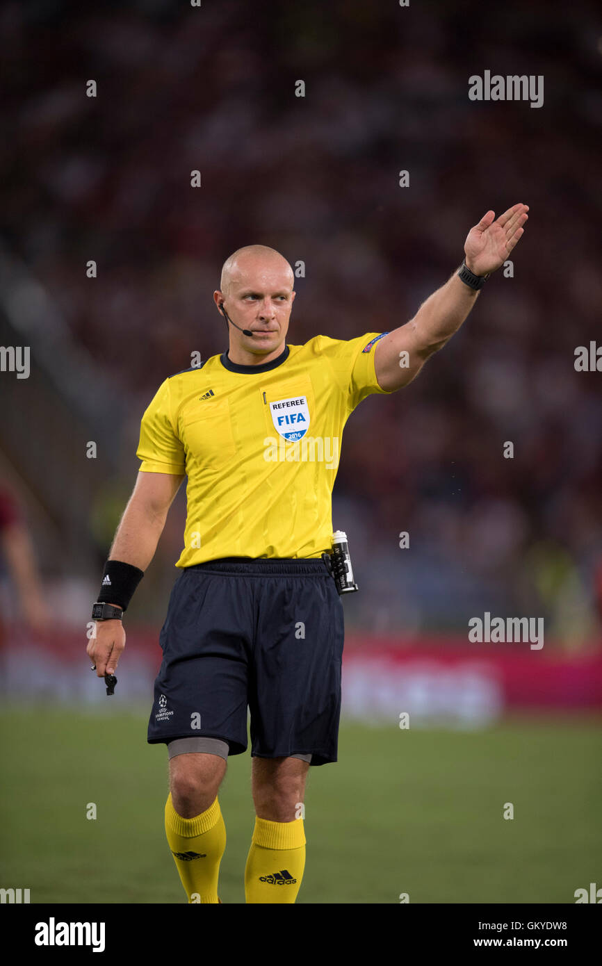 Rome, Italy. 23rd Aug, 2016. Szymon Marciniak (Referee) Football/Soccer ...