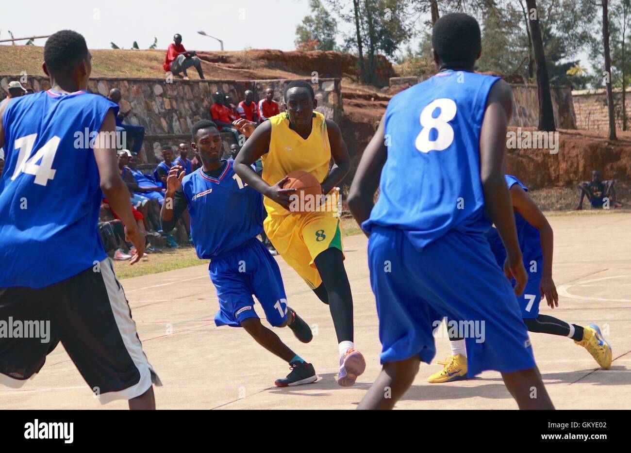 Butare, Huye, Rwanda. 20th Aug, 2016. Medford Muberwa, 18, playing for ...