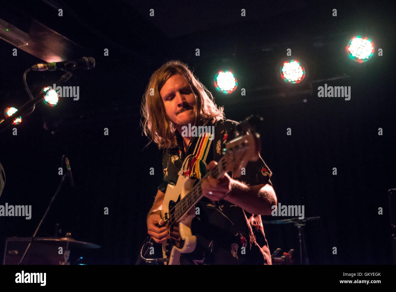 London UK. 24th August 2016. Australian band The Temper Trap perform at ...