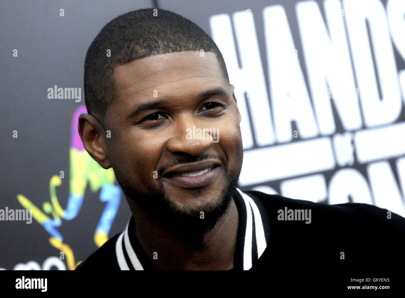 New York. 22nd Aug, 2016. Usher attends the 'Hands of Stone' premiere ...