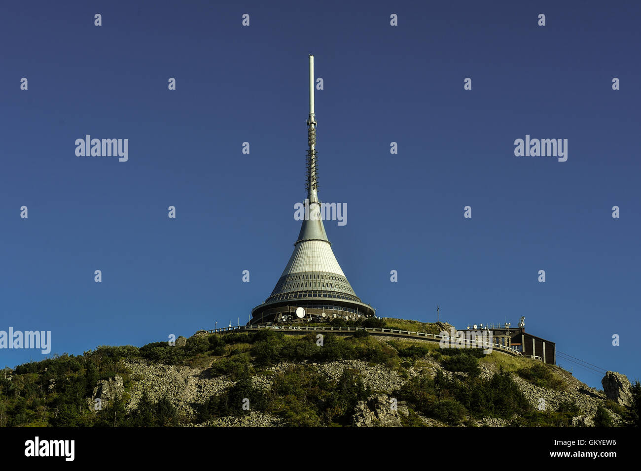 Liberec jested tv tower hotel hi-res stock photography and images - Alamy