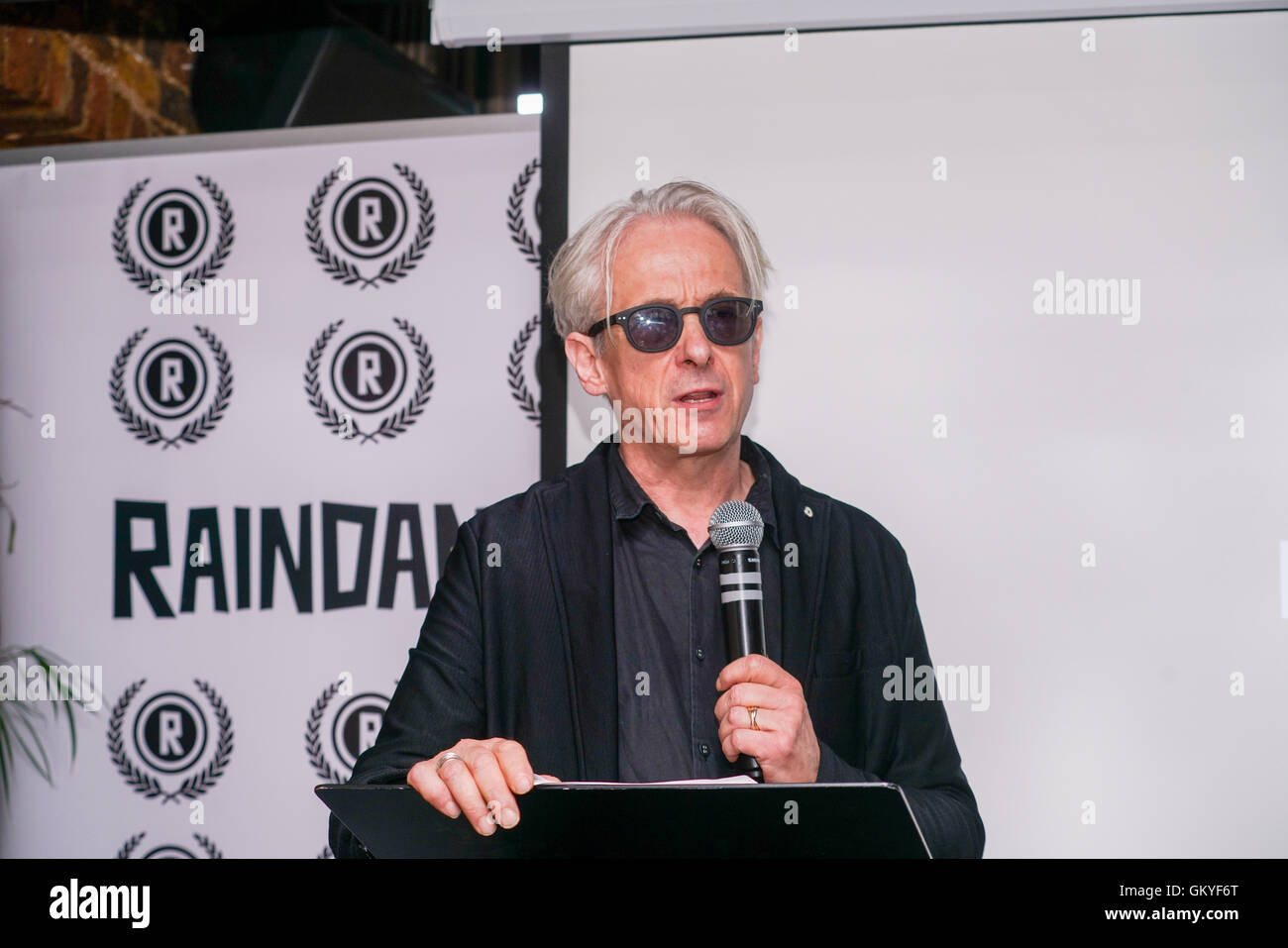London, England, UK. 25th Aug, 2016. Speaker Elliot Grove CEO of ...