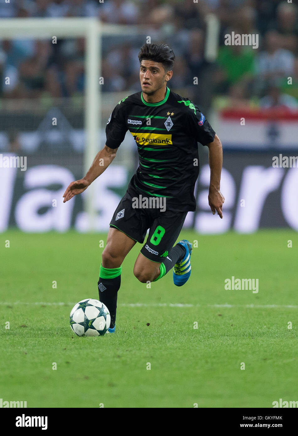 Gladbach's Mahmoud Dahoud in action during the return leg Champions ...