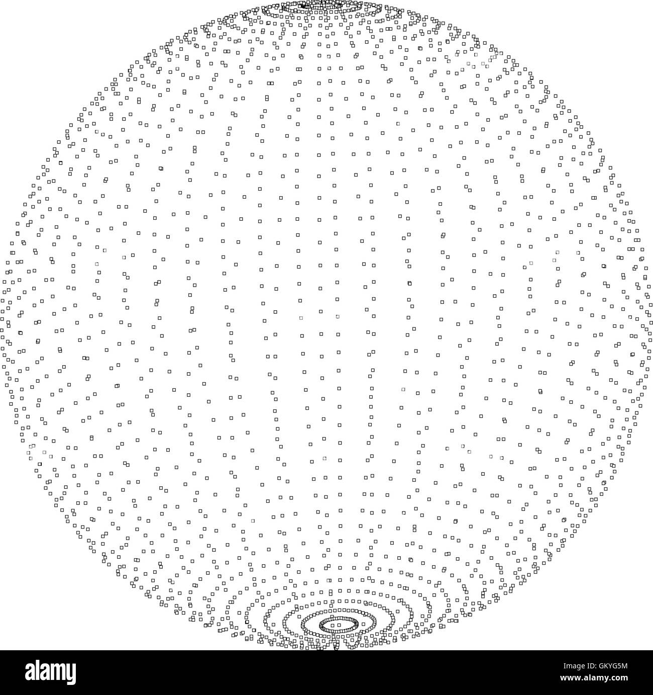 3d polygon mesh sphere Black and White Stock Photos & Images - Alamy