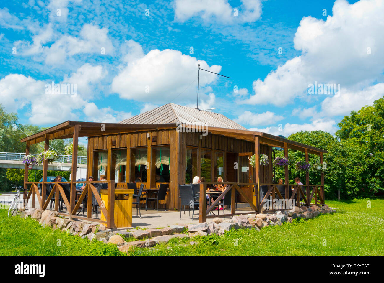 Briis, cafe restaurant, at Anne Kanal beach, Annelinn district, Tartu ...