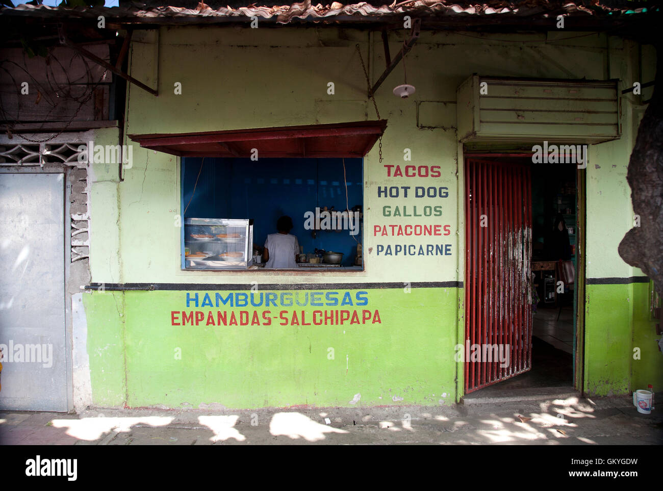 A Street food outlet, Punta Arenas, Costa Rica Stock Photo - Alamy