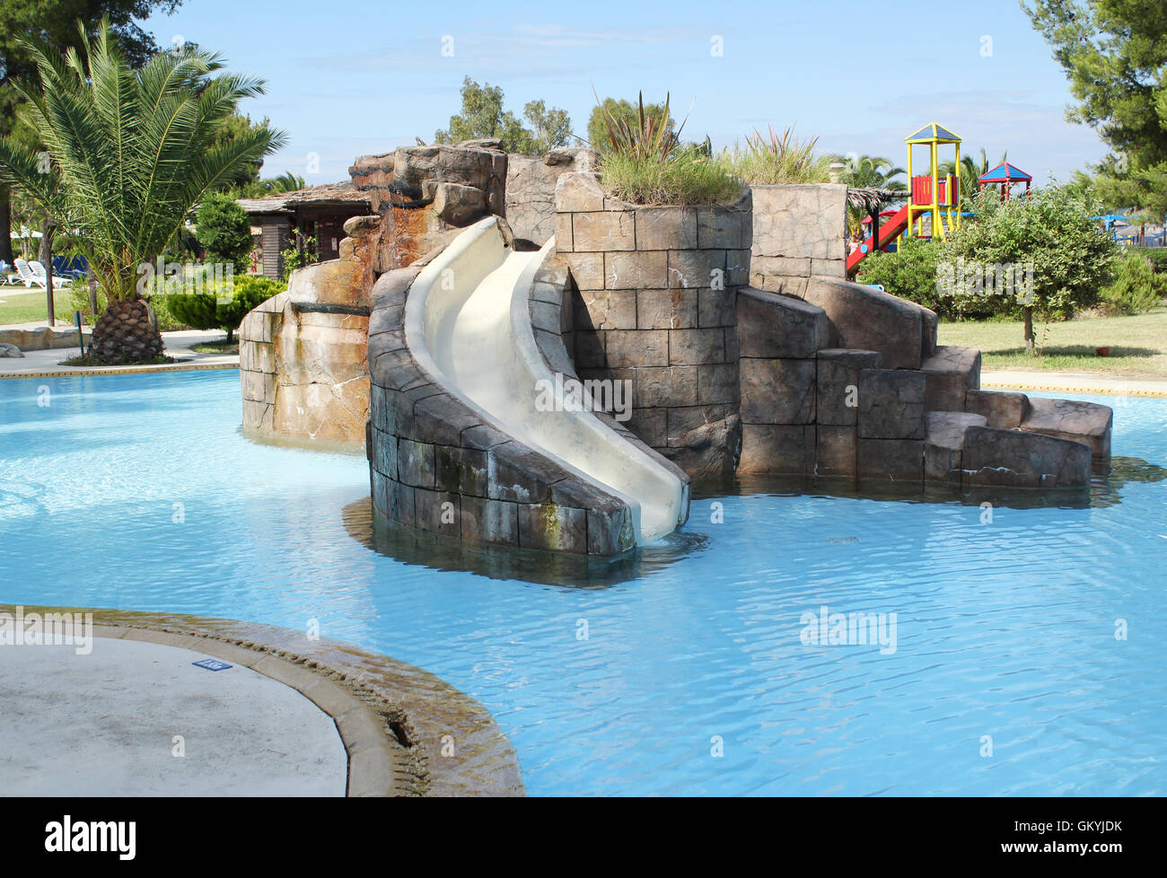 Swimming pool with slide hi-res stock photography and images - Alamy