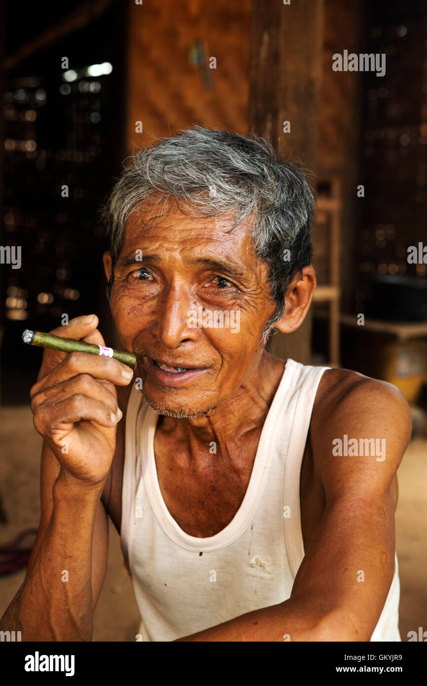 Smiling face of a burmese man hi-res stock photography and images - Alamy
