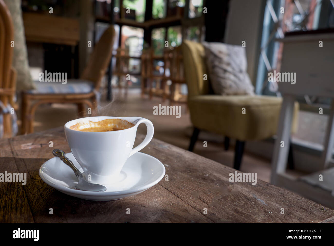 morning coffee vintage tone Stock Photo - Alamy