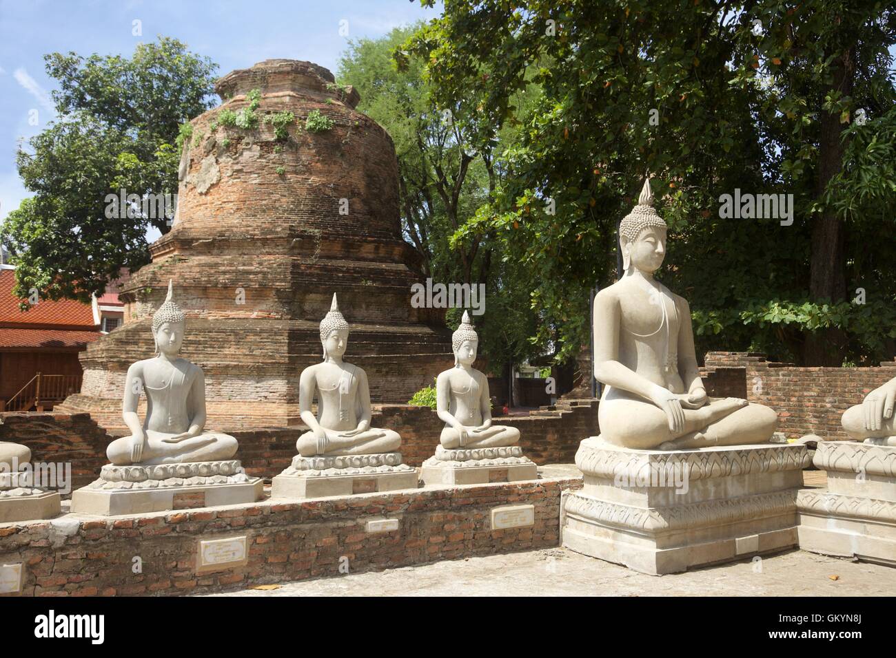The old Siam capital city of Ayuttaya, Thailand Stock Photo - Alamy