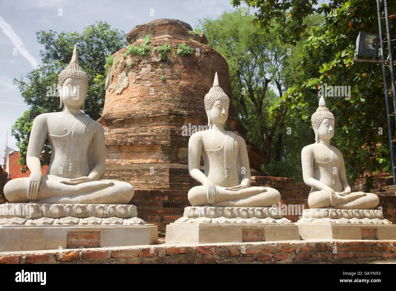 The old Siam capital city of Ayuttaya, Thailand Stock Photo - Alamy