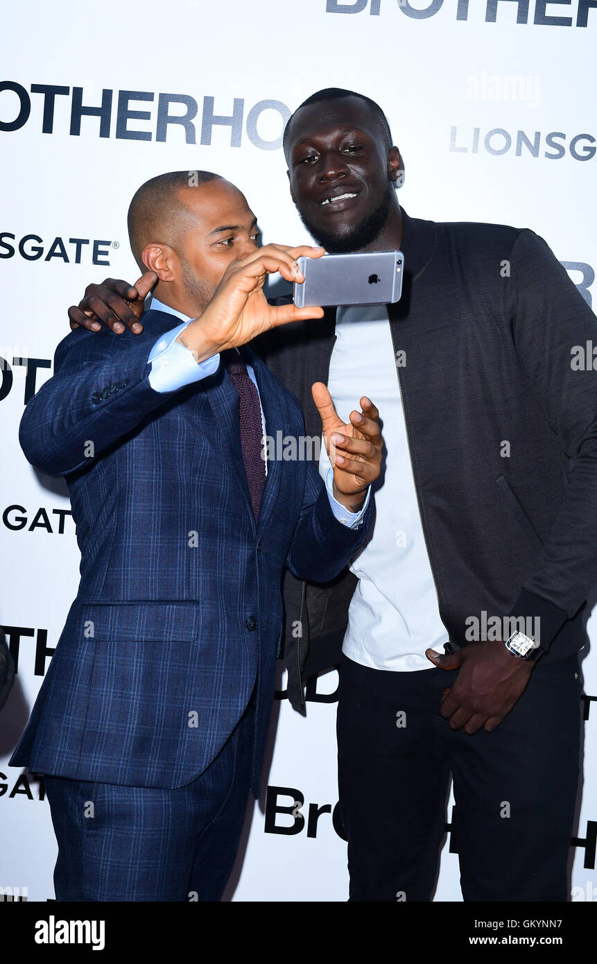 Stormzy (right) and Noel Clarke attending the world premiere of ...