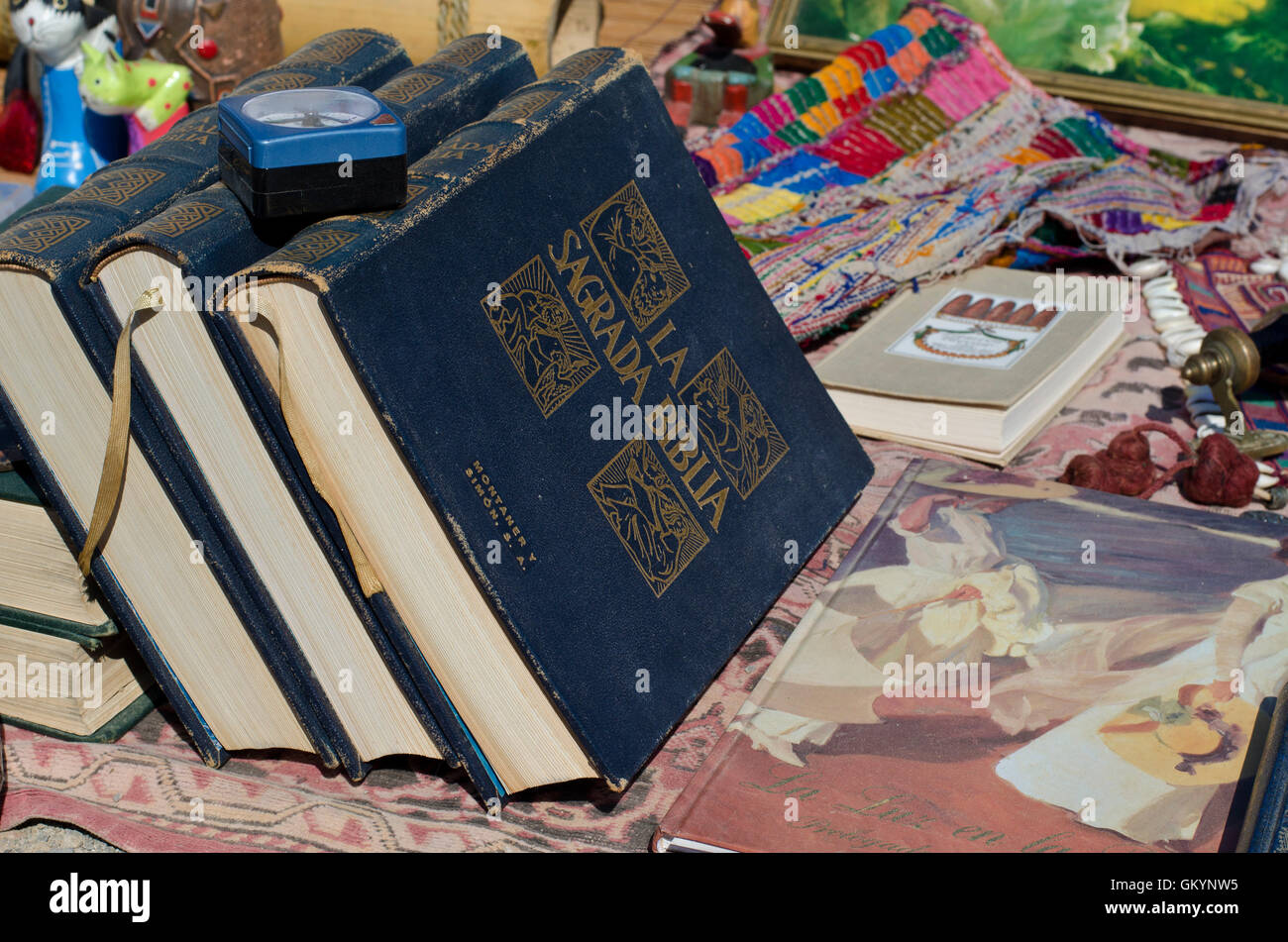 Spanish hippie market, Ibiza Stock Photo - Alamy