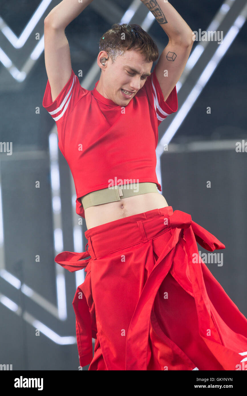 Olly Alexander of Years and Years at the V Festival at Hylands Park ...