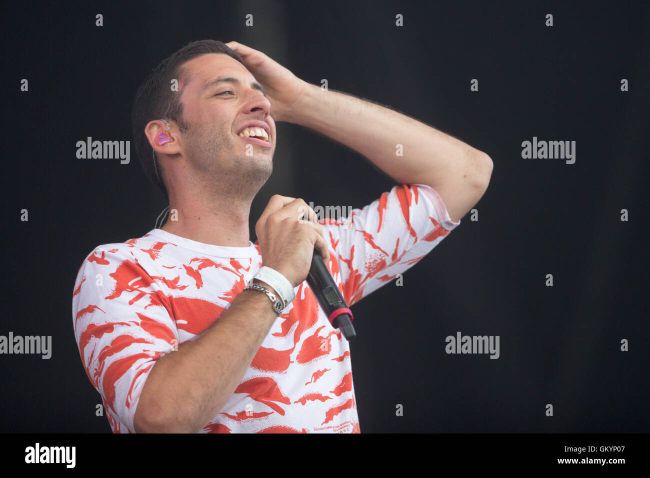 Example performing at the V Festival at Hylands Park,Chelmsford,Essex ...