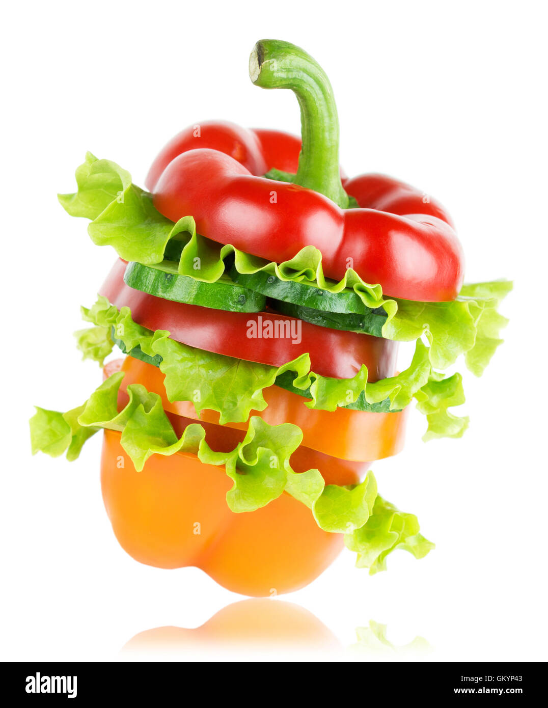 Stack of mixed vegetables. Fresh food. Food concept Stock Photo - Alamy