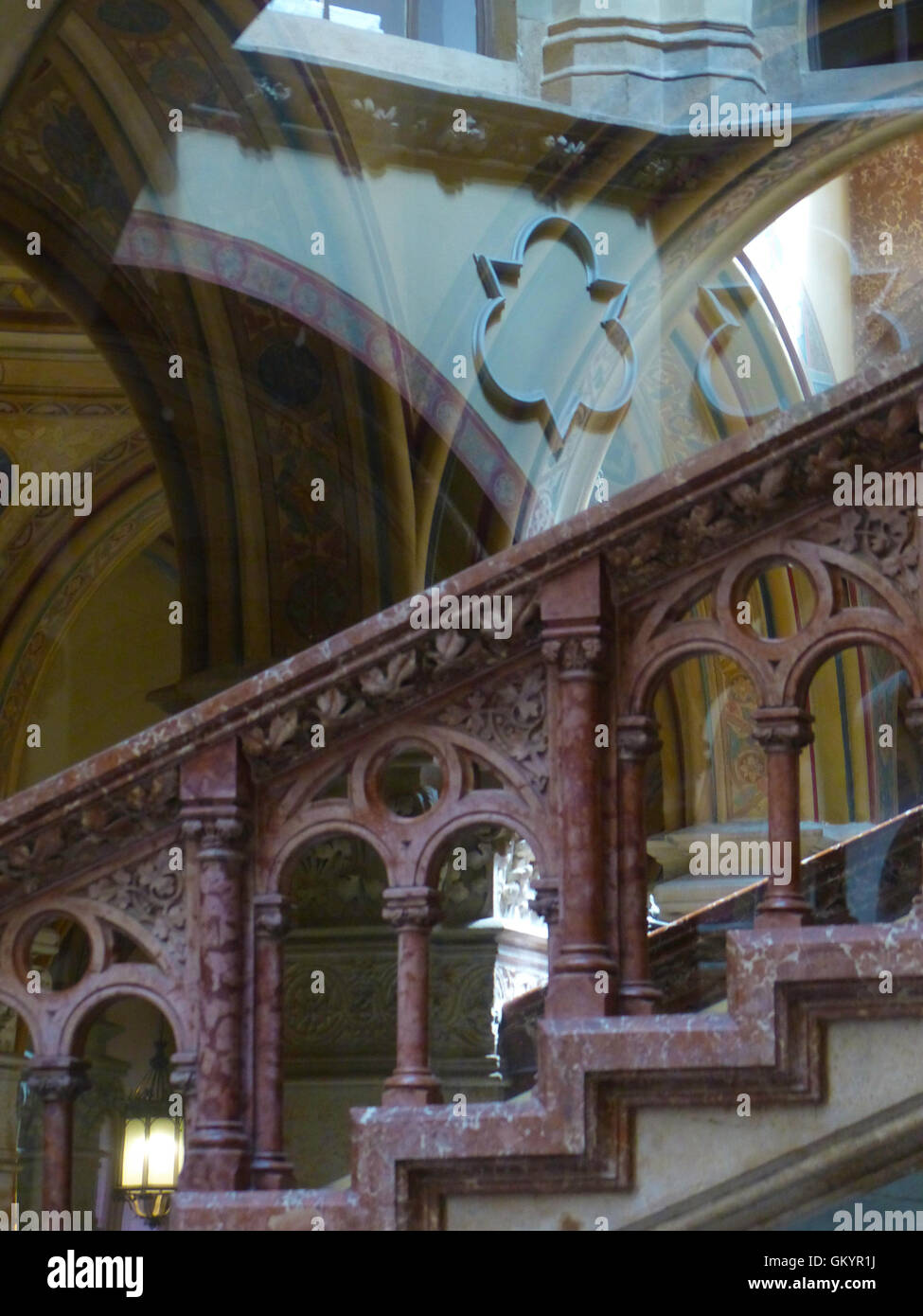 courtyard with statue and stairs Vienna,Austria Stock Photo - Alamy