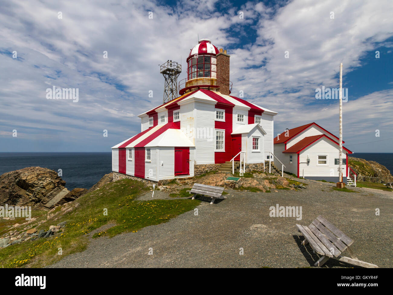The historic Cape Bonavista Lighthouse, Newfoundland and Labrador ...